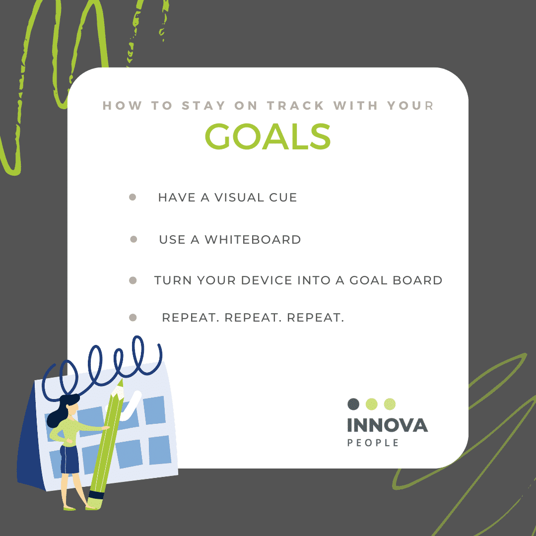 How to Stay on Track with Your Goals: Keep it Visual | INNOVA People